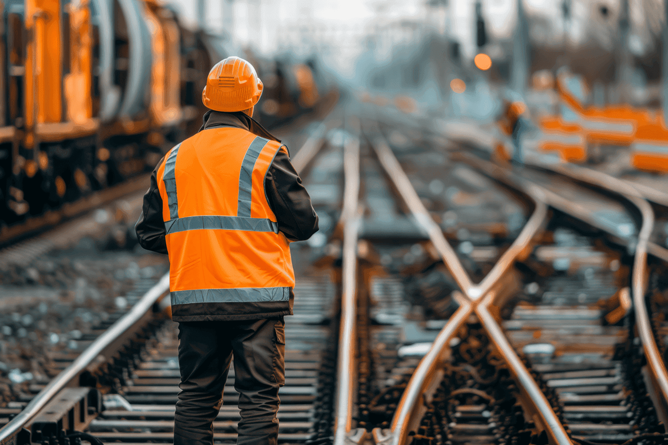 Inclino-Sensoren in einer Hebebühne für die Eisenbahninfrastruktur ...